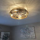 Bay Isle Home Mattawan 19.6"- 4 Light 7 Blade Caged Ceiling Fan with ...